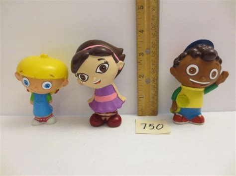 Little Einsteins June Quincy Annie Vinyl Bathfloor Toy Figures Disney