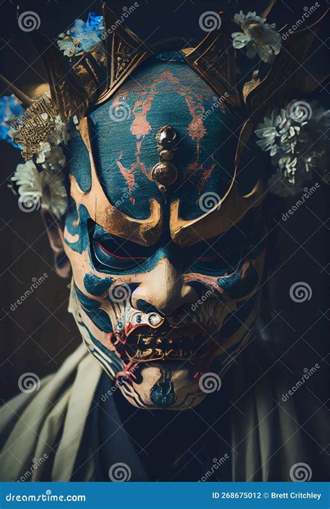 Namahage Noh Mask Angry Devils Face For Japan Kabuki Theater Japanese