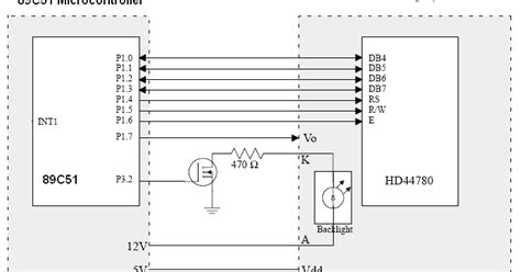 16x2 lcd interface with 89c51