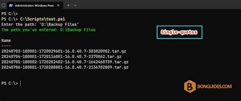 Read Host Path With Space In PowerShell