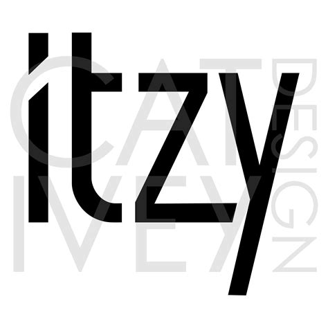 Kpop Itzy Svg Logo Cut File Template Etsy