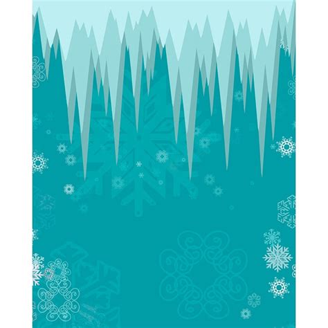 Frozen Icicle Printed Backdrop Backdrop Express Frozen Icicle Printed
