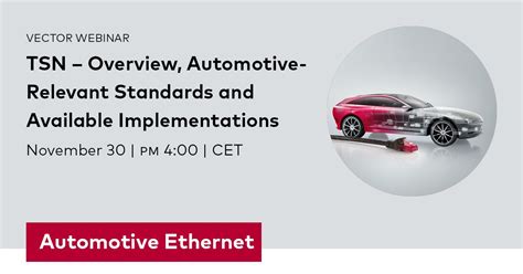 Vector Informatik On Linkedin Tsn Vectorwebinar Automotiveethernet Microsar Embeddedsoftware