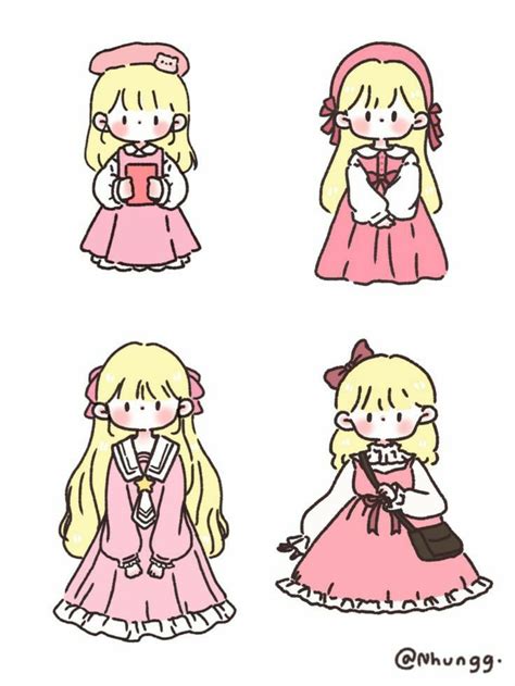 Chuby Pack Ilustrasi Karakter Lukisan Lucu Sketsa