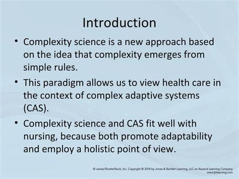 Chapter 6 Complexity Science And Complex Adaptive Systems Ppt