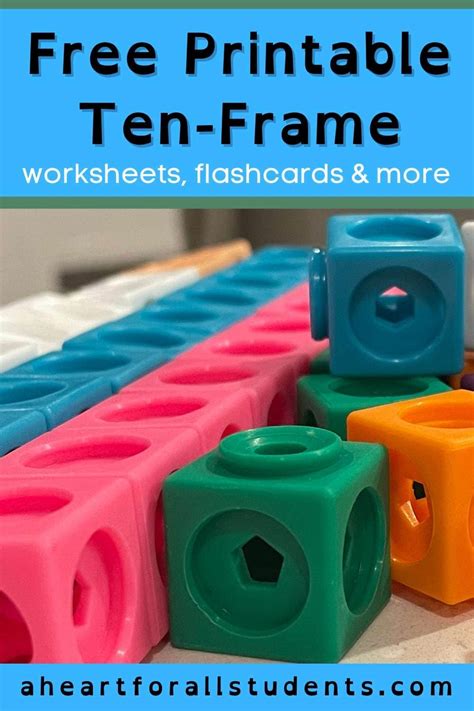 Free Printable Ten Frame Cards Templates And Activities A Heart For
