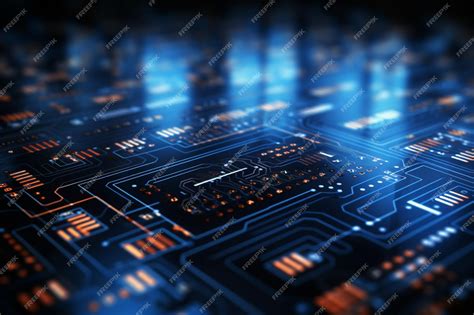 Premium Ai Image Background Of Cyber Circuitry Symbolizes The Future