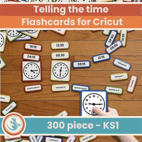 Telling The Time Ks1 Flashcards For Cricut All Formats Schoolgecko