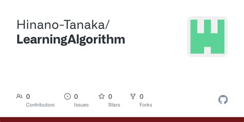 Github Hinano Tanaka Learningalgorithm
