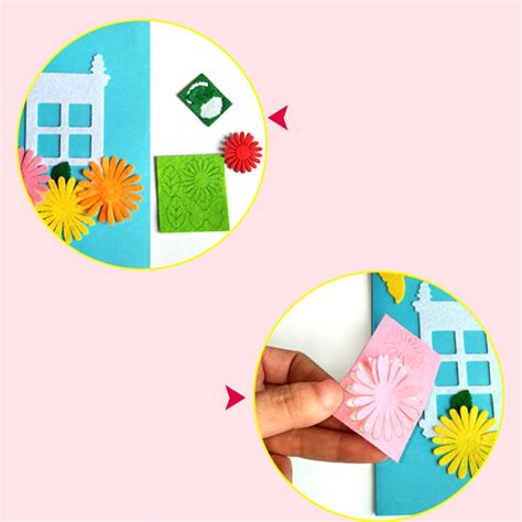 4pcs Handmade Diy Card Making Material Cloth Greet Grandado