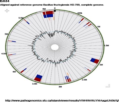 Genomic Islands Prediction And Genome Visualization Of Isolates Ba04