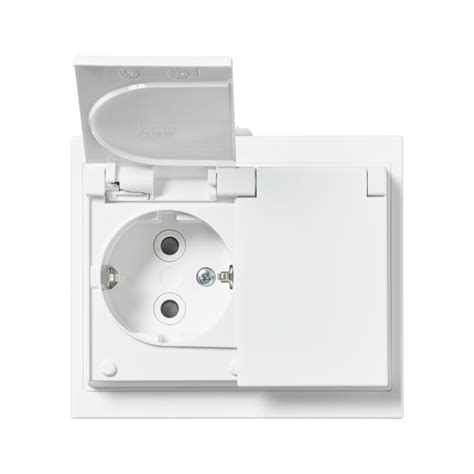 Socket Outlet Impressivo Schuko 2 Gang Shuttered Screwless
