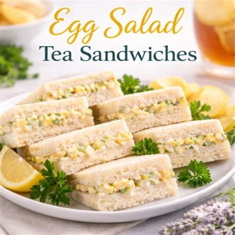 Egg Salad Tea Sandwiches Perfect For Brunch And Party Trays Creative