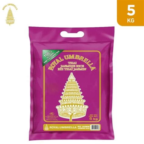 Buy Royal Umbrella Thai Jasmine Rice 5 Kg توصيل