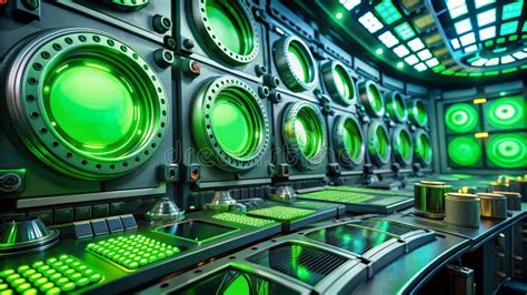 Advanced Electronic Array System Displays Dynamic Green Data Stream On