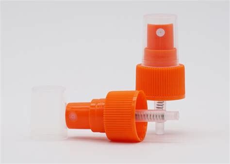 Orange Color Fine Mist Sprayer Pump 20mm 02ml Dosage Cosmetic Spray Pump