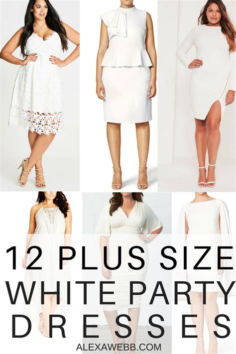 Plus Size White Party Dresses Alexa Webb