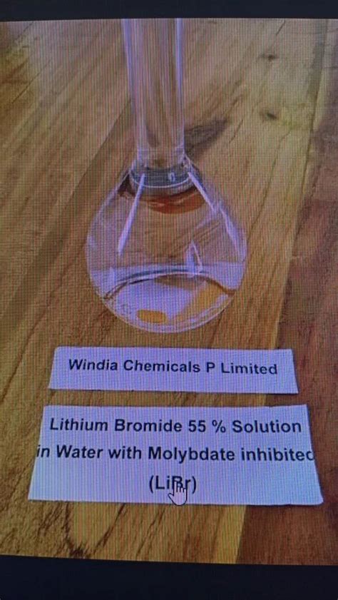 Liquid Industrial Grade Lithium Bromide Solution 55 Plain Molybdate