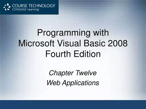 PPT Programming With Microsoft Visual Basic Fourth Edition PowerPoint Presentation ID