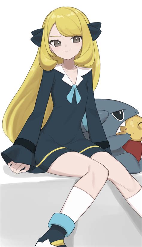 Cynthia And Gible Pokemon And More Drawn By Nuneno Danbooru