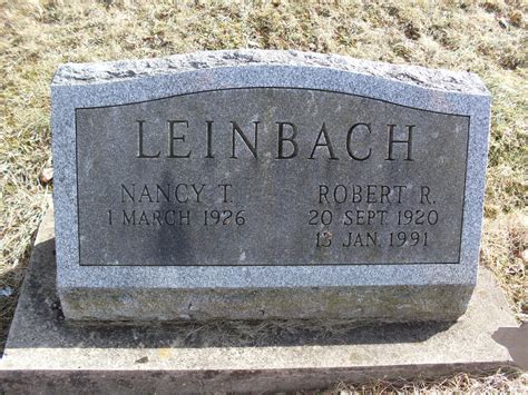 Robert Rich Leinbach 1920 1991 Find A Grave Memorial