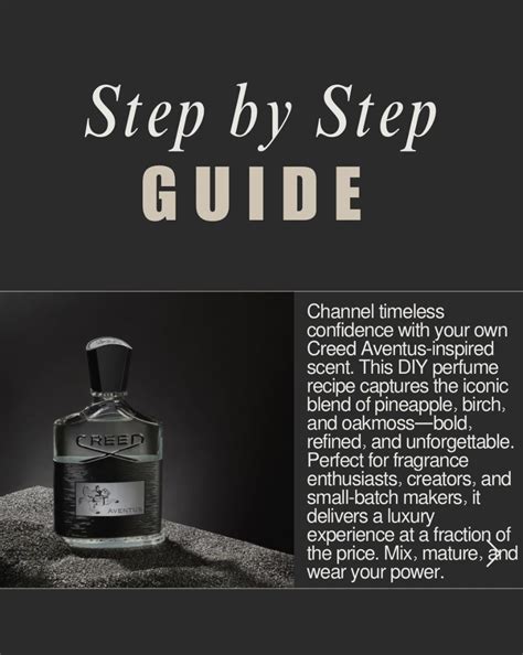 Creed Aventus Inspired Perfume Recipe Diy Masculine Cologne Formula