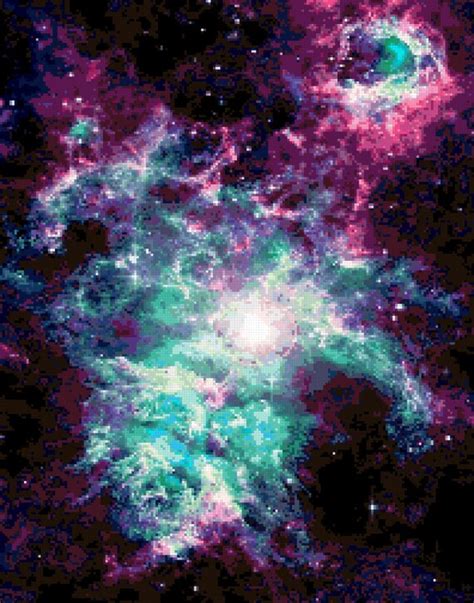 Cross Nebula In Space