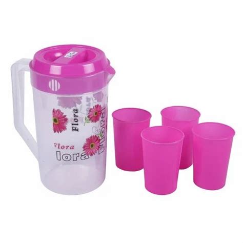 Plastic Jug With Glass Noof Piece 6 Capacity 25 Litre At ₹ 75