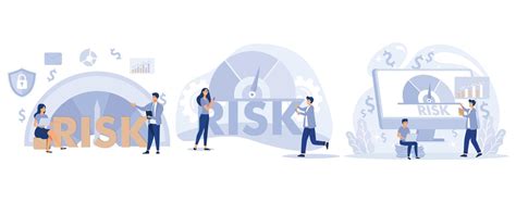 Risk Management Risk Assessment Risk Levels Knob Business Concept