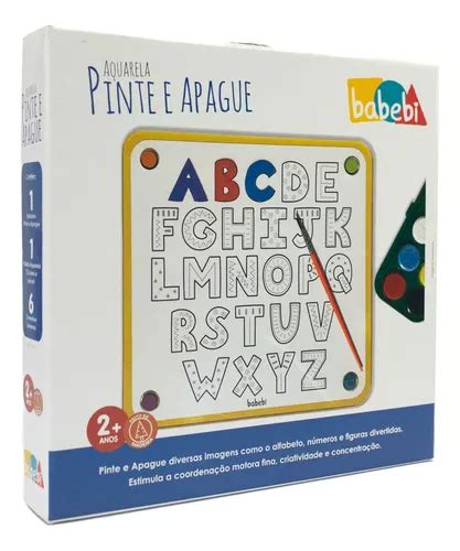Brinquedo Aprenda Brincando Alfabeto Abc Pinte E Apague Parcelamento Sem Juros