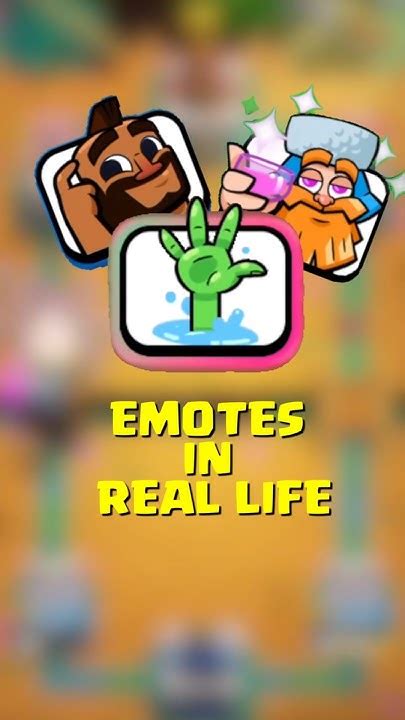 Emotes In Real Life Clash Royale Youtube