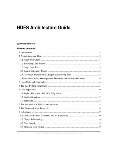 Hdfs Design Pdf