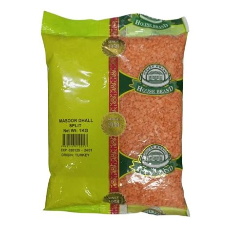 House Brand Masoor Dhall Split 1kg Kiasu Mart