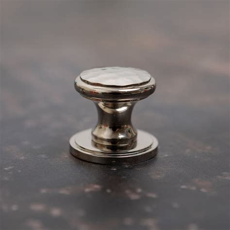 Buy Solid Brass Nickel Hammered Cabinet Pull Handles And Knobs