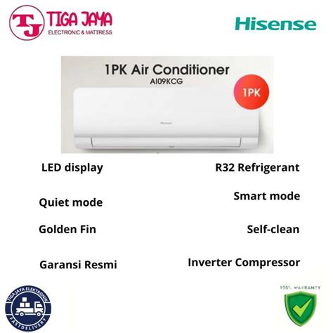 Jual Hisense Ai09kcg Ac Inverter 1 Pk Low Watt Ai 09kcg Di Seller ...