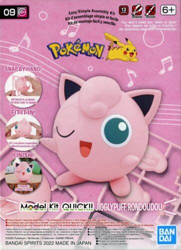Bandai Pokemon 09 Jigglypuff Quick Model Kit Valhalla Hobby