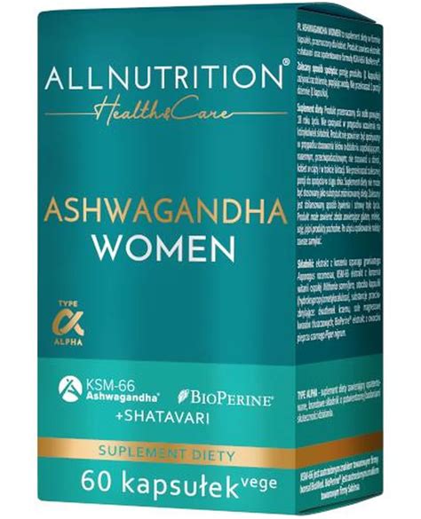Allnutrition Health And Care Ashwagandha Women 60 Kapsułek Melisapl