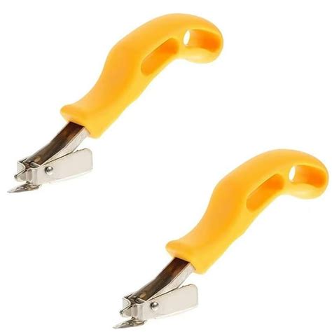Shenmo 2 Pieces Staple Puller Metal Staple Puller Claw Staple Puller