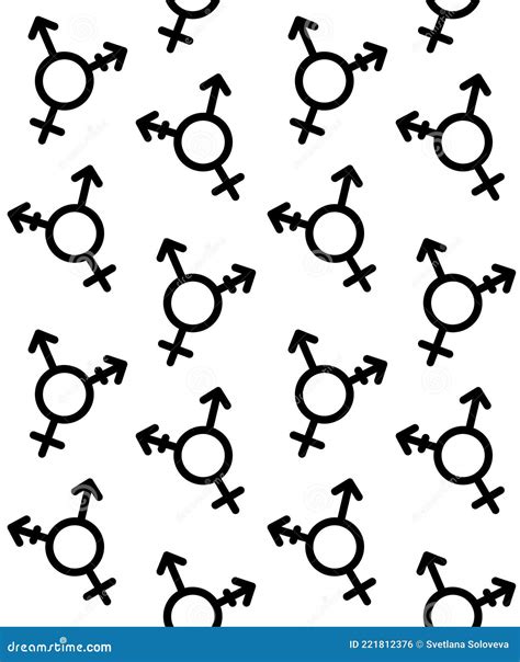 Vector Seamless Pattern Of Transsexual Symbol Stock Illustration Illustration Of Flat Banner