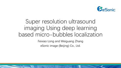 Pdf Super Resolution Ultrasound Imaging Using Deep Learning Based Micro Bubbles Localization
