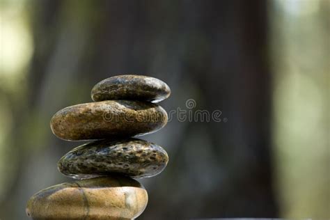 Zen Stones Stacked Stock Photo Image Of Bright Healthy