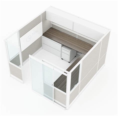 High Wall Office Cubicles With Doors