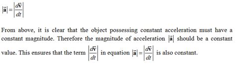 an object moves with a constant acceleration which of the following
