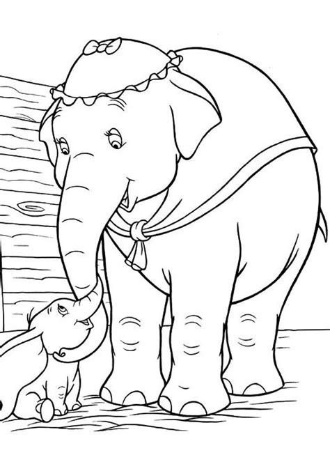 Dumbo Coloring Pages Free