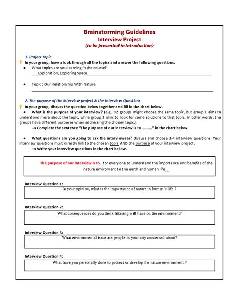 Project Interview Duong Hoang Phuc Brainstorming Guidelines Interview