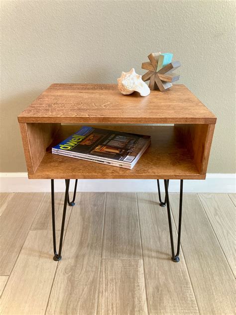 Mid Century Modern Side Table Nightstand End Table Bedside Table