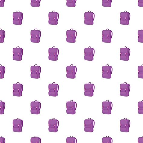 School Backpack Pattern Cartoon Style 15100329 Vector Art At Vecteezy