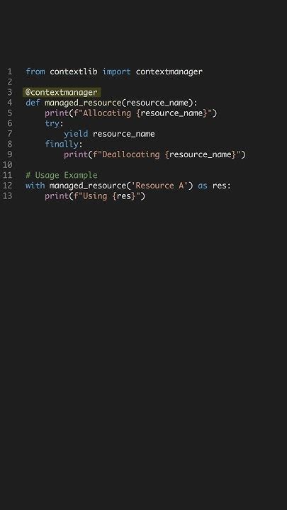 Master Context Managers In Python Efficient Resource Handling Shorts
