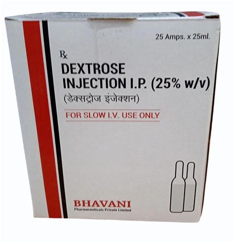 Anhydrous Dextrose 25 Injection 25ml At Best Price In Mumbai Id 2853479239891