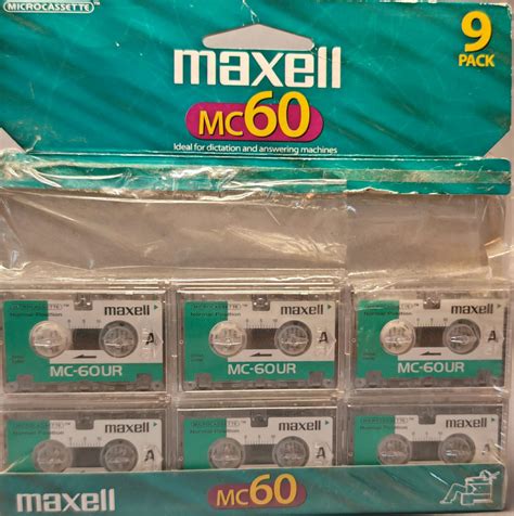 Maxell 6 Pack Mc 60 Microcassette Part Of Full Pack Tapekiosk